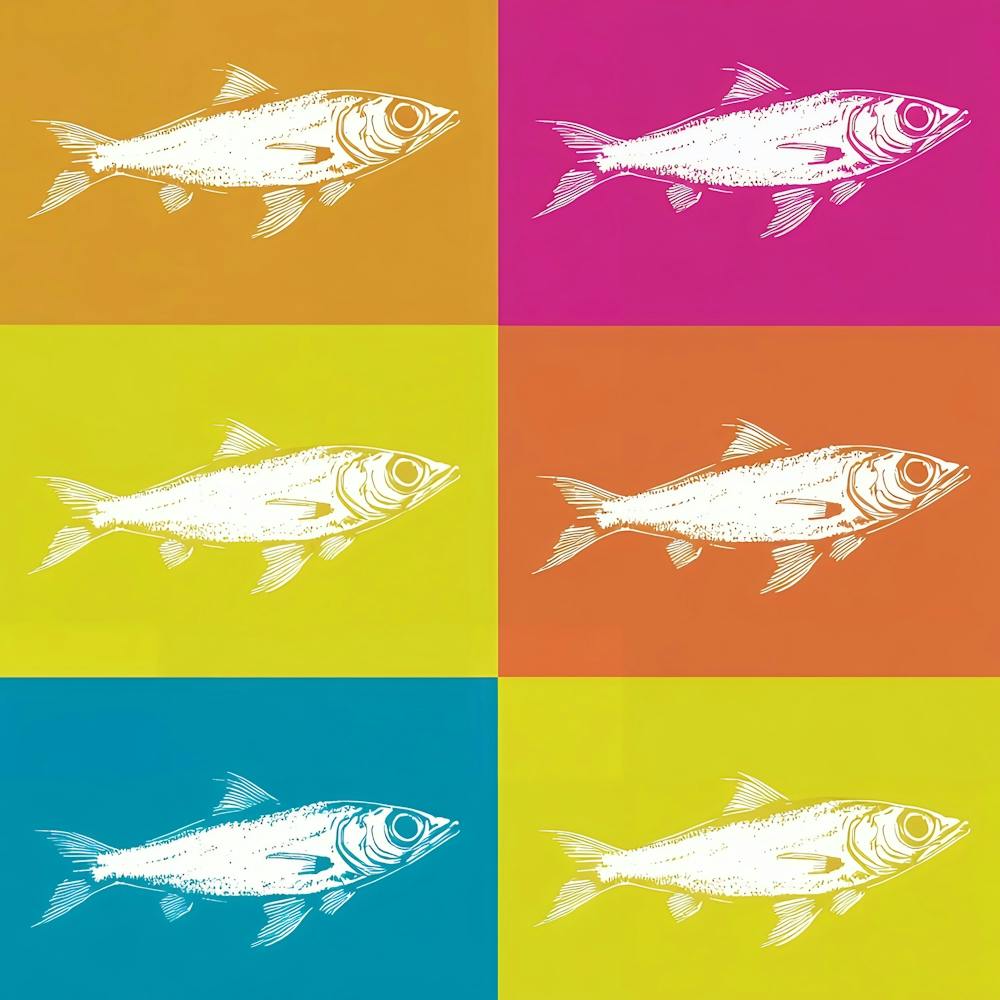 Fish Pop Art Art Print by AnikArts – Fy!
