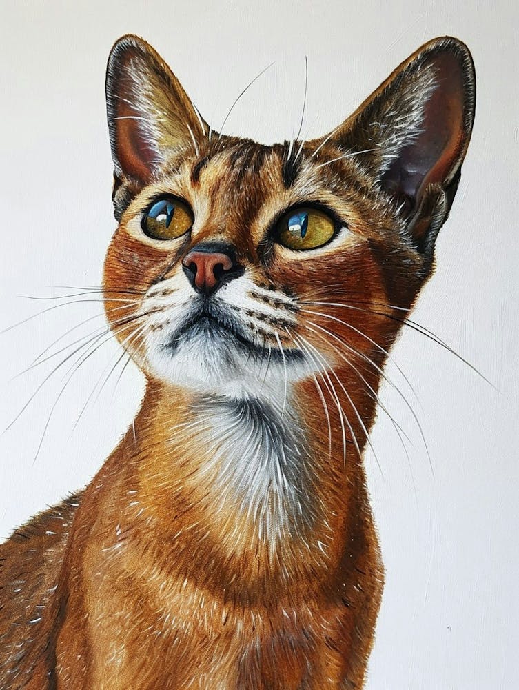 Abyssinian Cat Painting 2 Art Print by Woof and Whiskers – Fy!