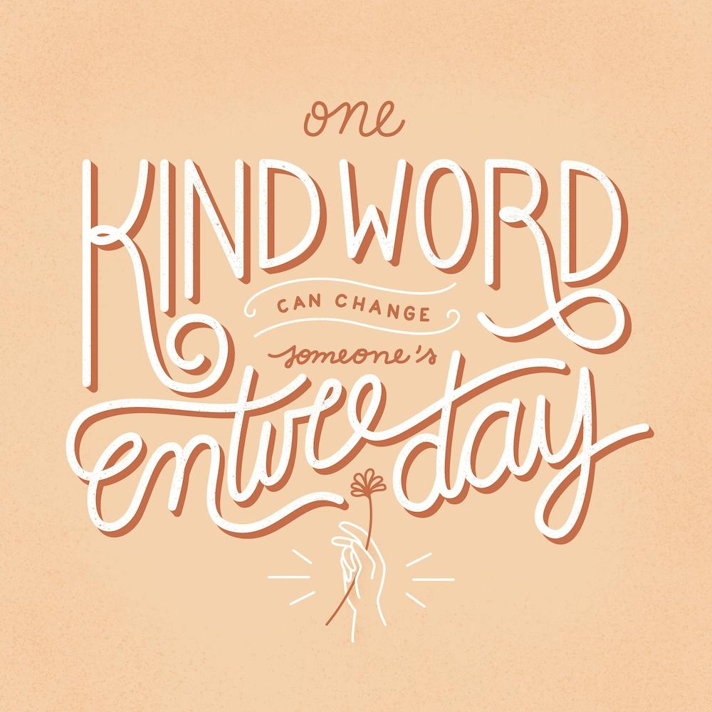 Kind Word Art Print by Flattering Design – Fy!